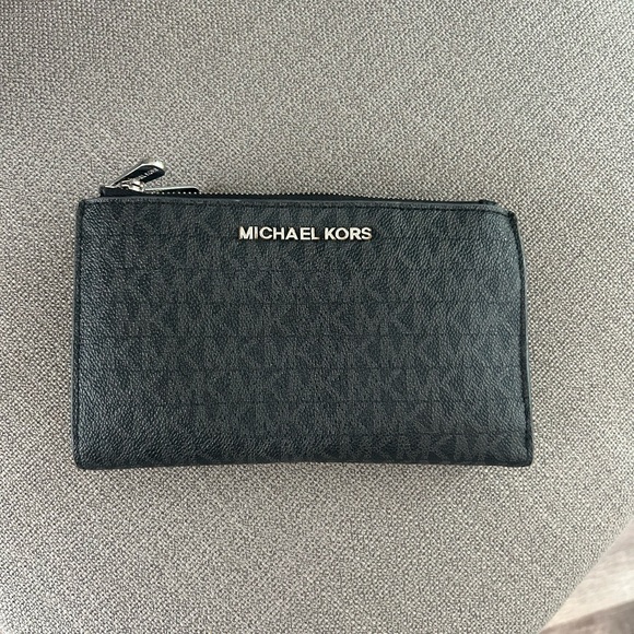 Michael Kors | Bags | Michael Kors Black Logo Pouch | Poshmark